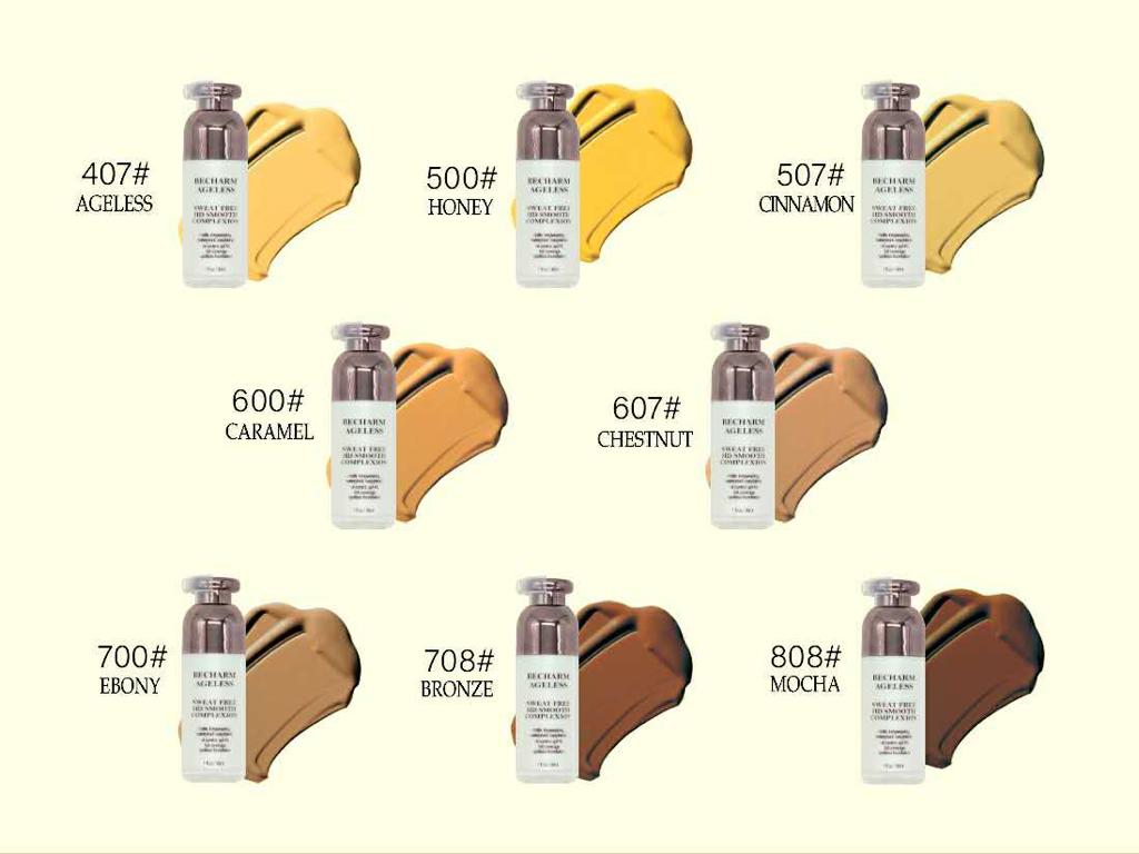 Sweat free non transparent foundation – Becharm Ageless Cosmetics